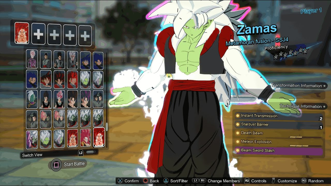 Dragon Ball Sparking Zero - Zamas Metamoran SSJ 4 VS Gogeta SSJ 4 - YouTube