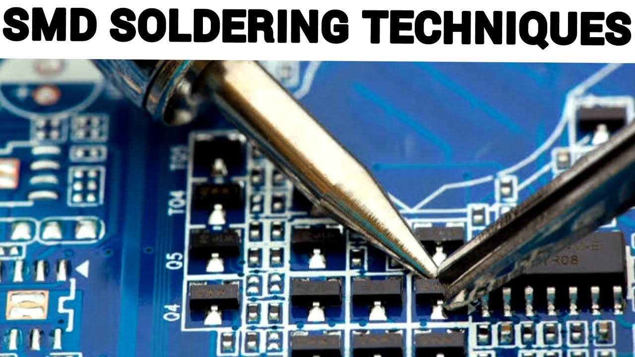 How to Soldering SMD Components With Soldering iron - YouTube