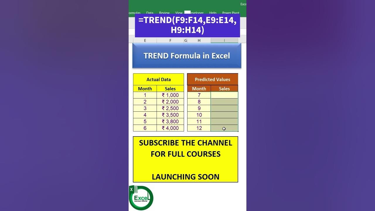 Trend Formula In Excel shortsfeed shortsviral shorts YouTube trend-formula-in-excel-shortsfeed-shortsviral-shorts-youtube
