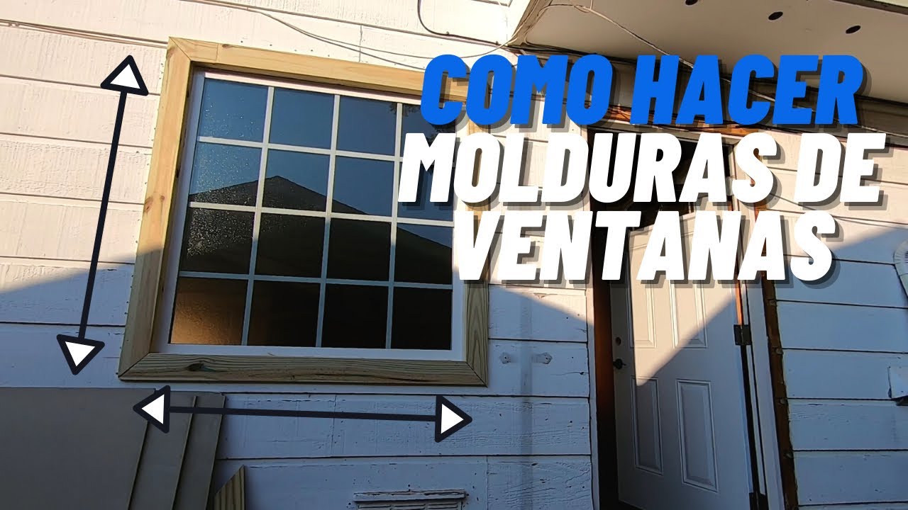 Como instalar molduras para ventanas - YouTube