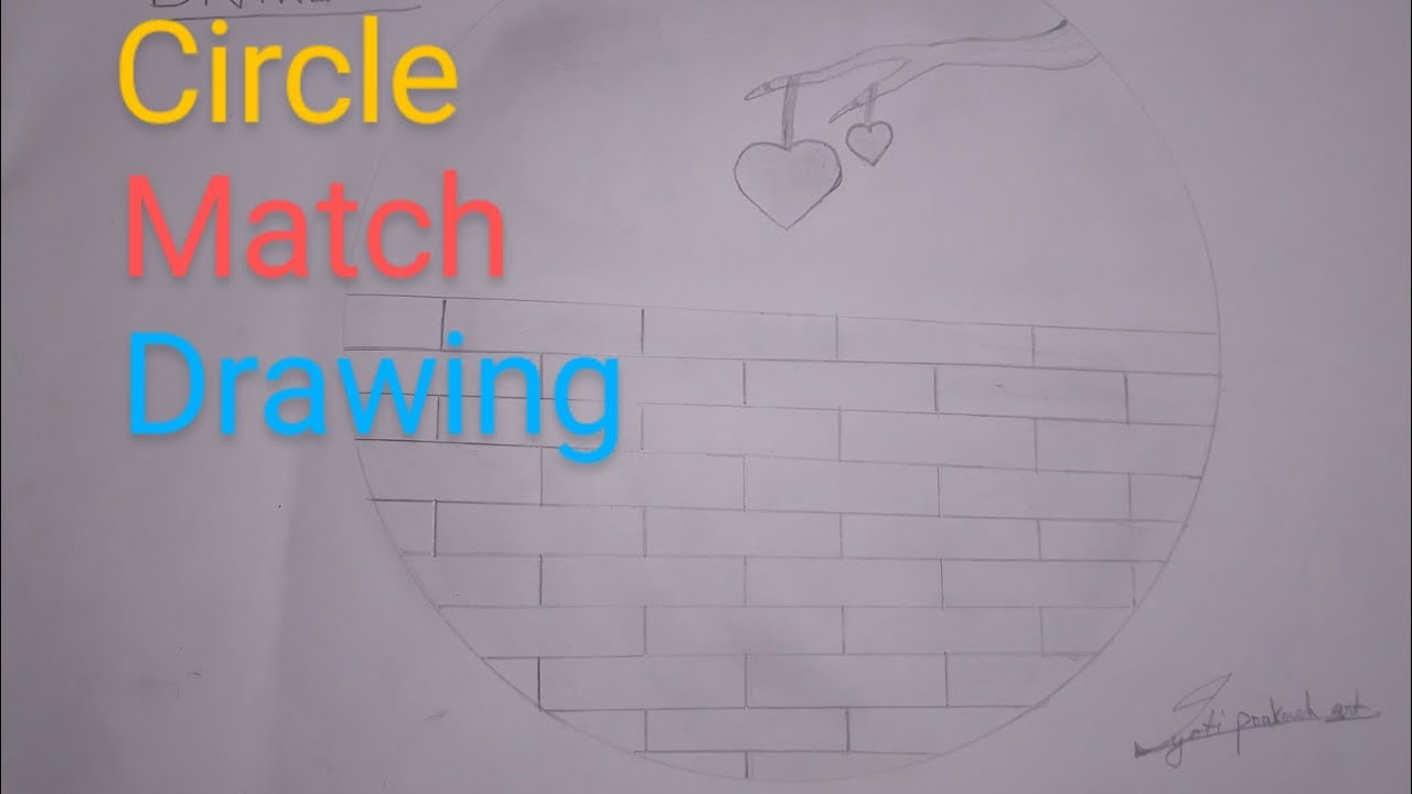 Circle Match Drawing 🥰👌👍 //@jyotiprakashcraft - YouTube