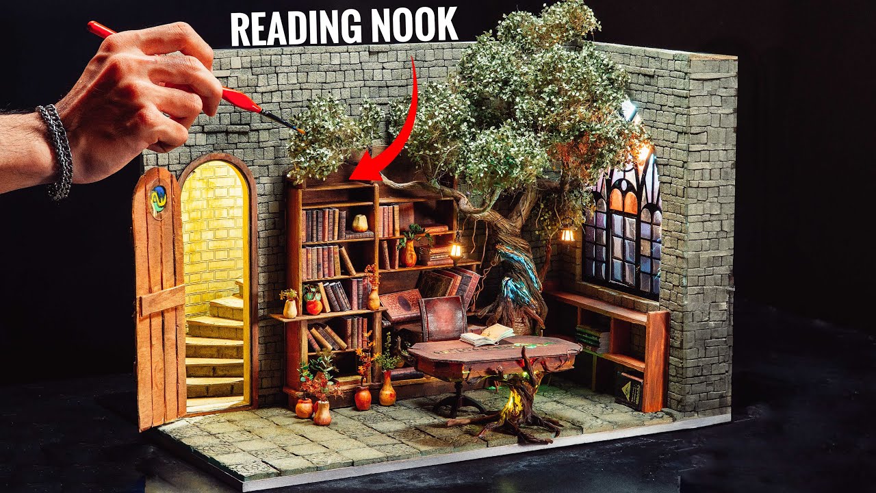 I Built an Enchanting Magical Reading Nook - YouTube