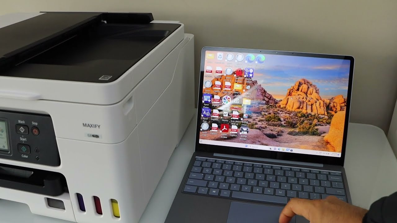 How To Setup Canon MAXIFY GX4050 Printer With Windows Laptop ? - YouTube