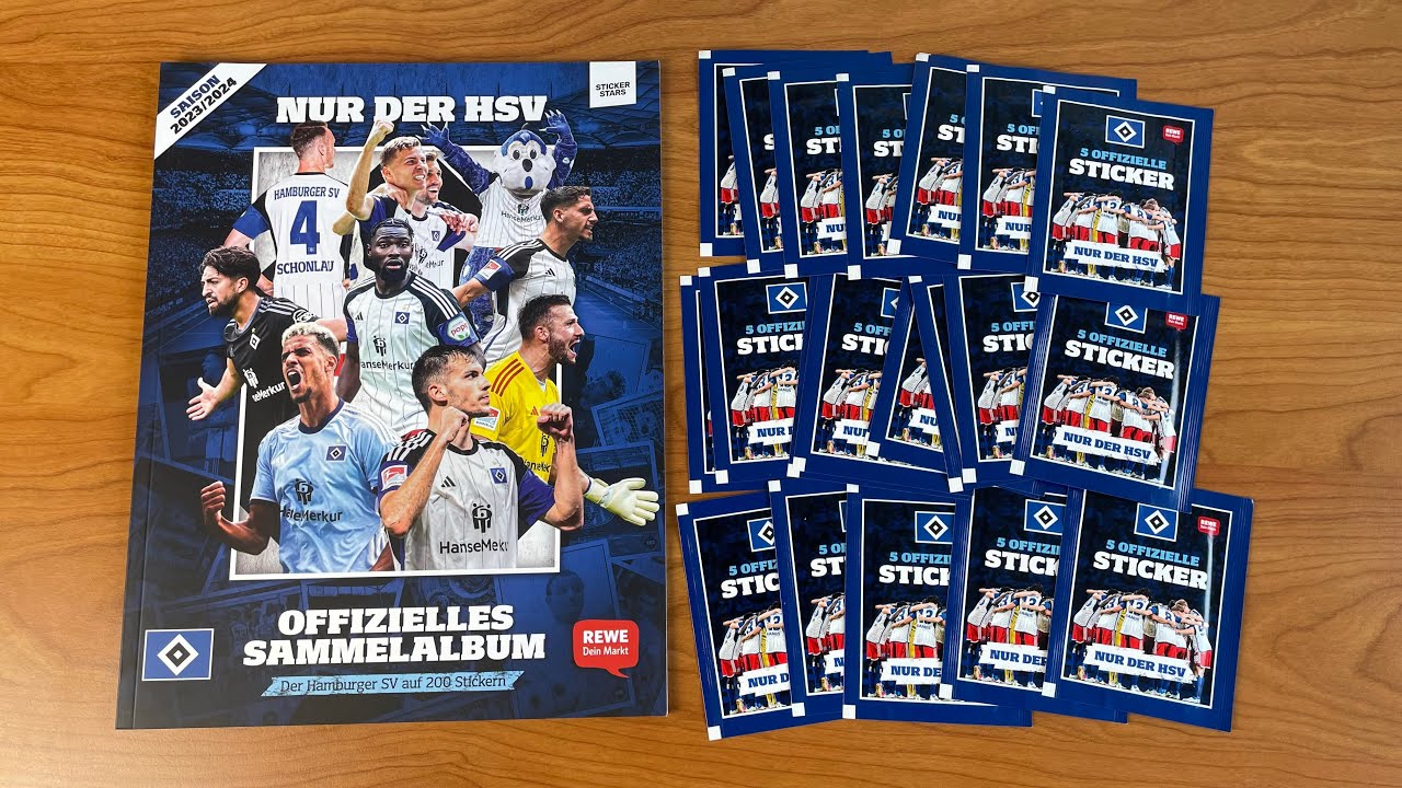 *PREMIERE* Offizielles HSV Stickeralbum 2023/2024 🔥 - YouTube