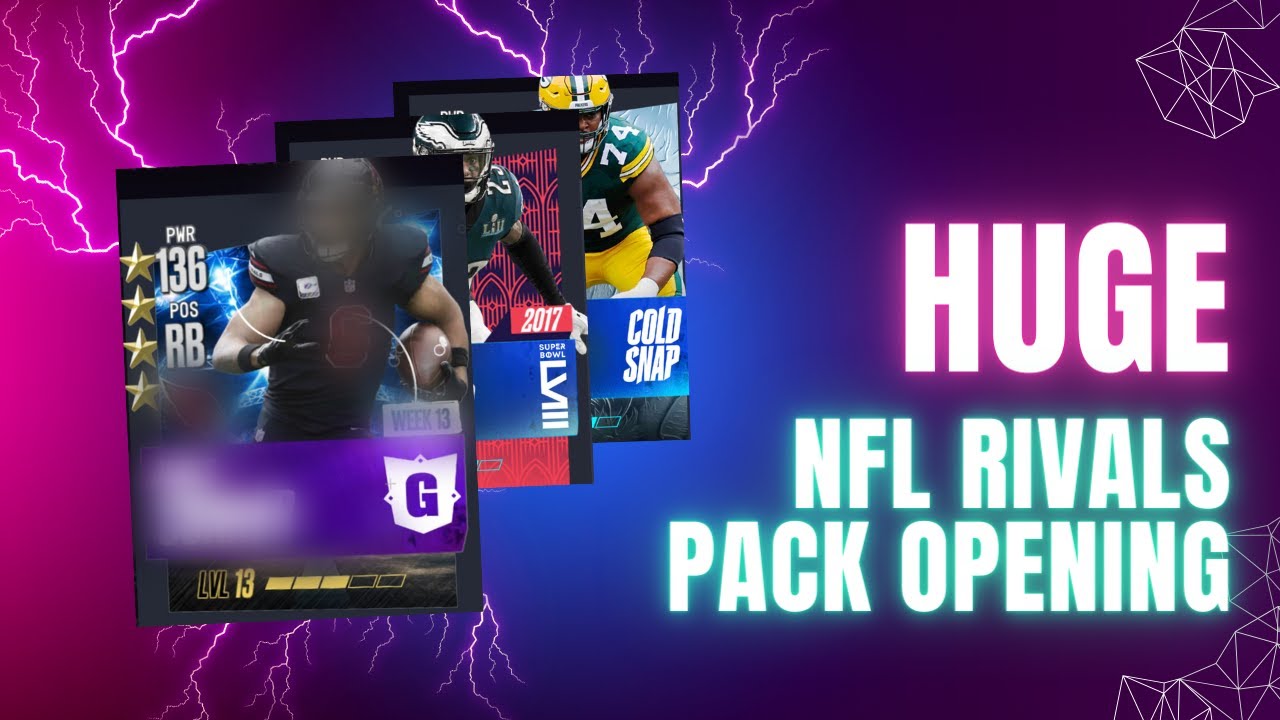 HUGE NFL Rivals pack opening - YouTube