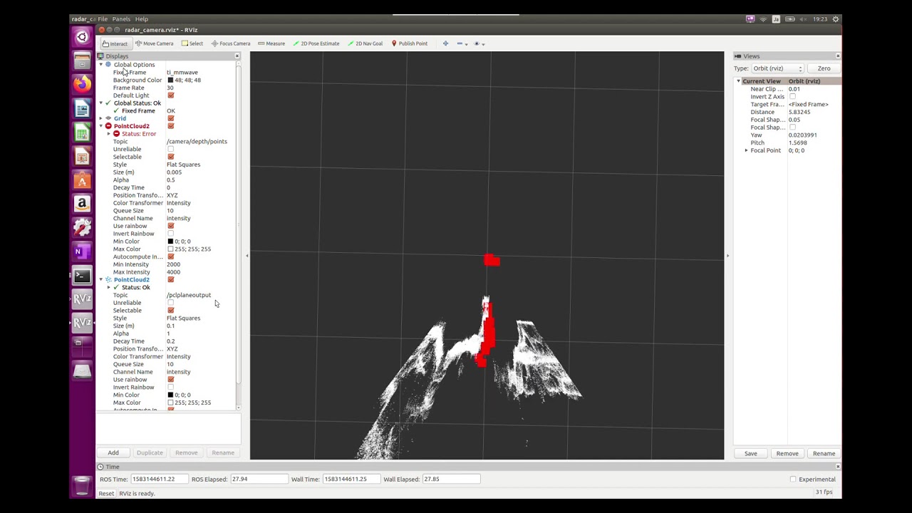 ti mmwave 1843 boost radar human hand intrusion detection - YouTube