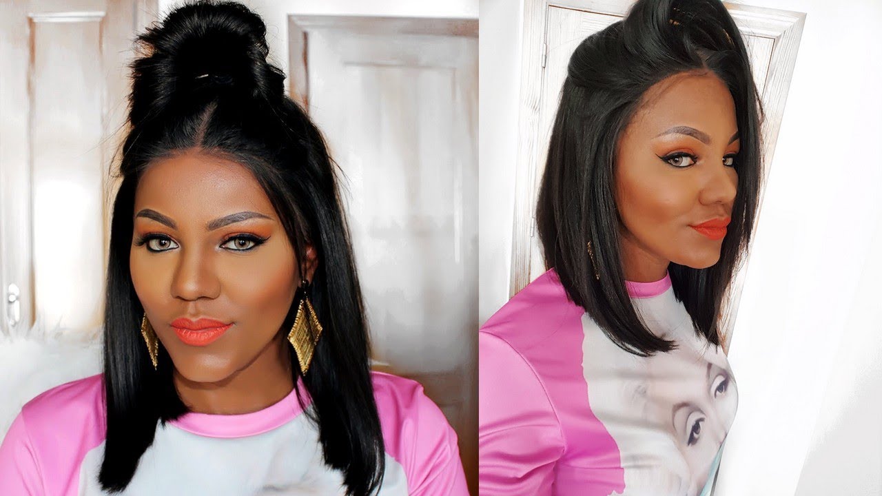 COMO DEIXAR SUA PERUCA NATURAL E PERFEITA |FRONT LACE MYFIRSTWIG - YouTube