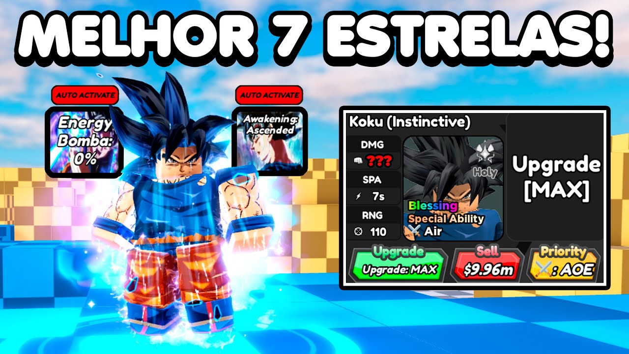 PERFEITO! CONSEGUI O NOVO GOKU INSTINTO SUPERIOR 7 ESTRELAS NO ALL STAR ...