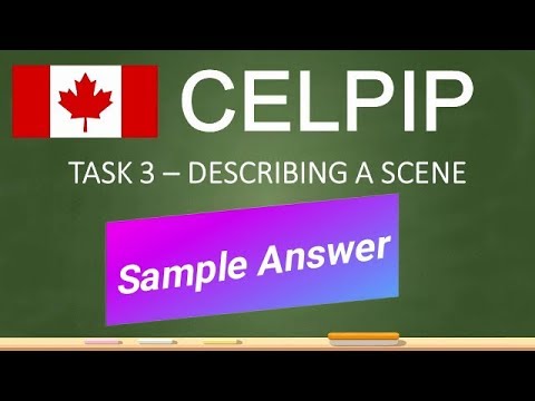 CELPIP Speaking Part 3 Sample Response (Describing a scene) 2025 - YouTube
