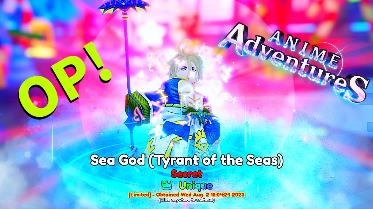 I Got UNIQUE POSEIDON In Anime Adventures (Showcase) - YouTube