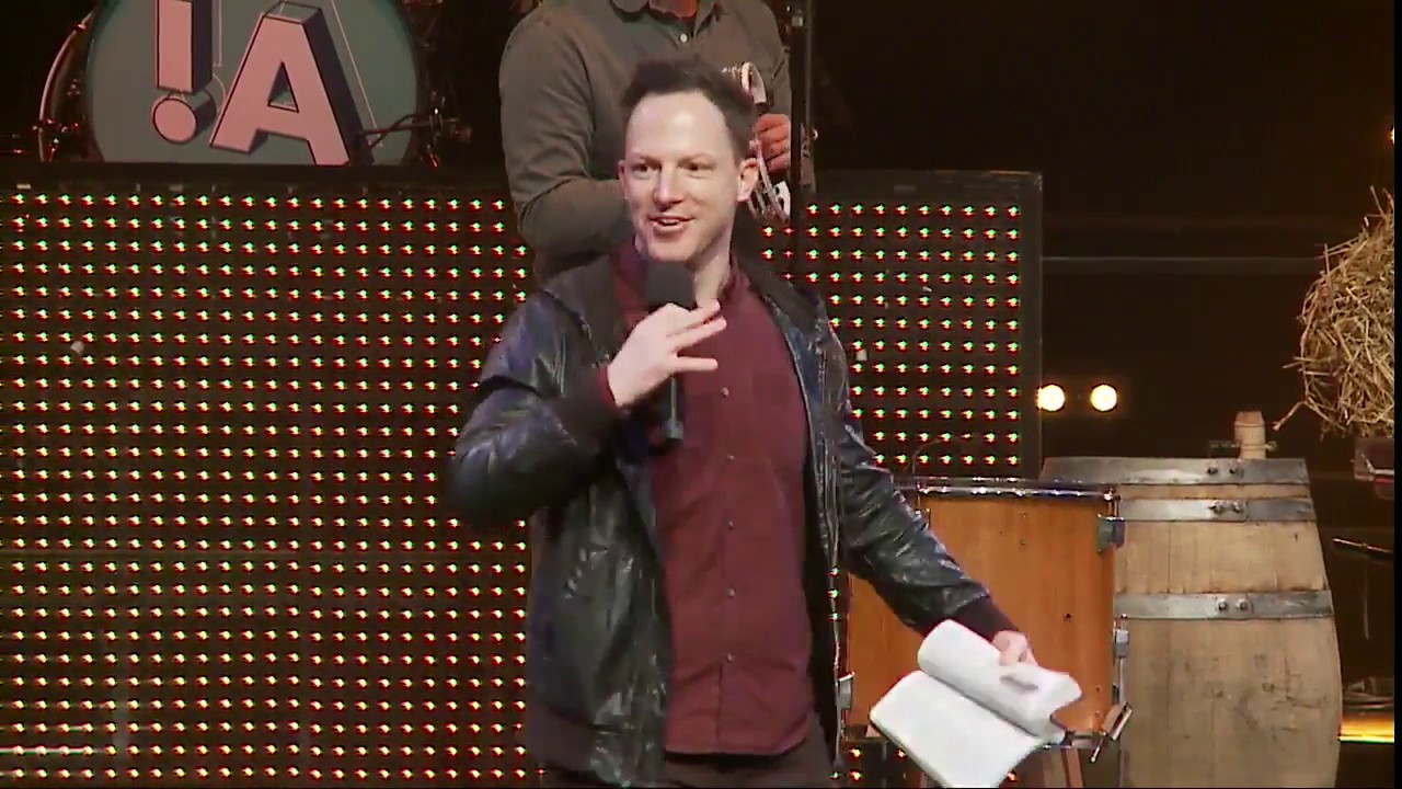 That moment when... Pastor Mark Foster let his feet do the talking ...