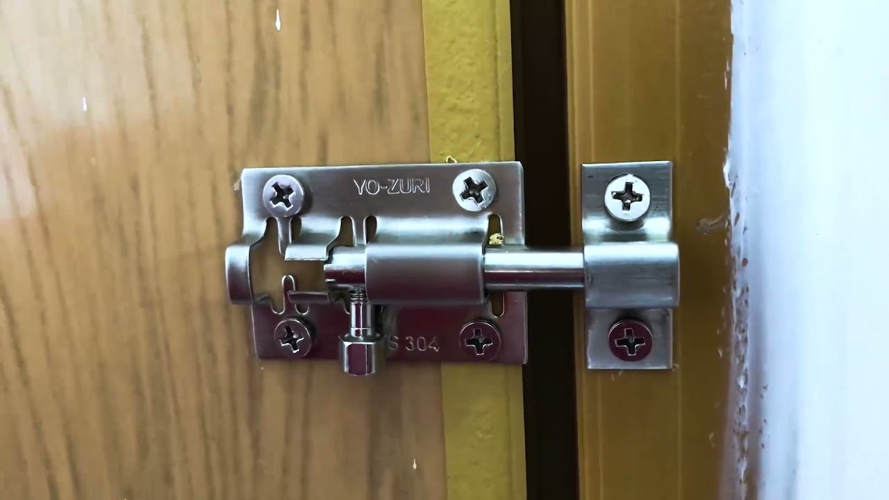 Cara Memasang Grendel Pintu Cuma 1 menit - YouTube