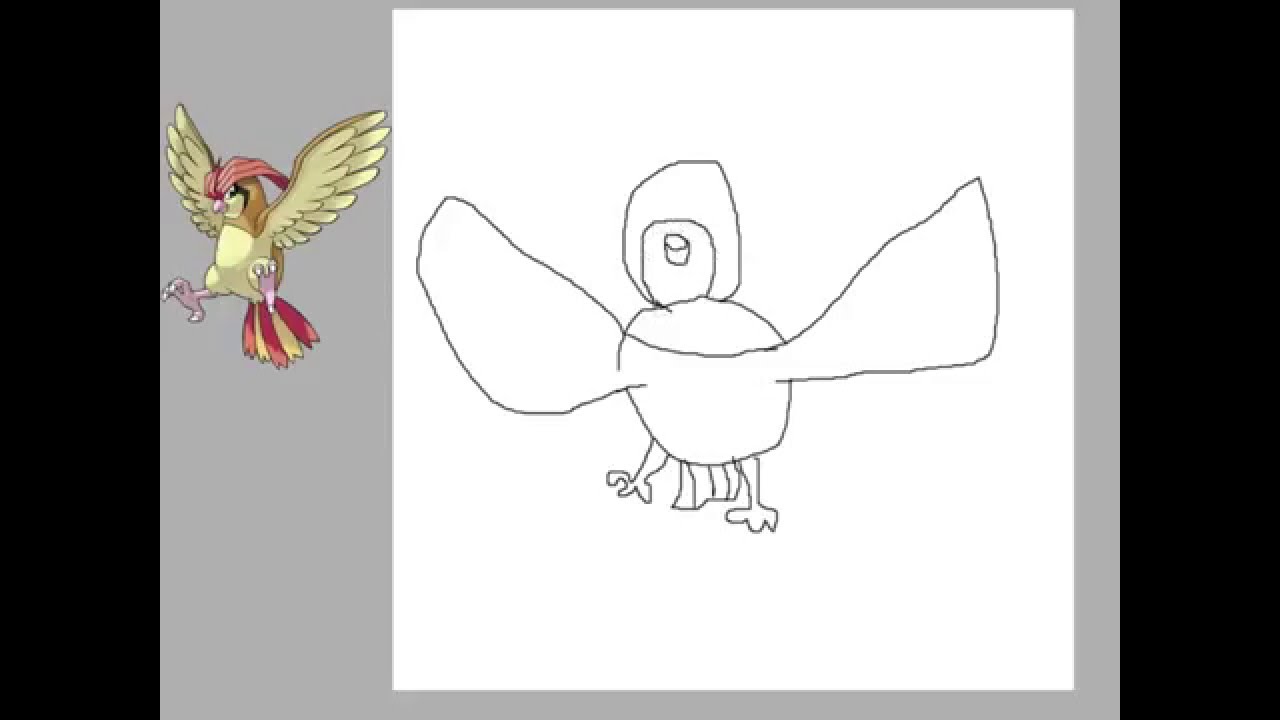 How to draw Pidgeotto - YouTube