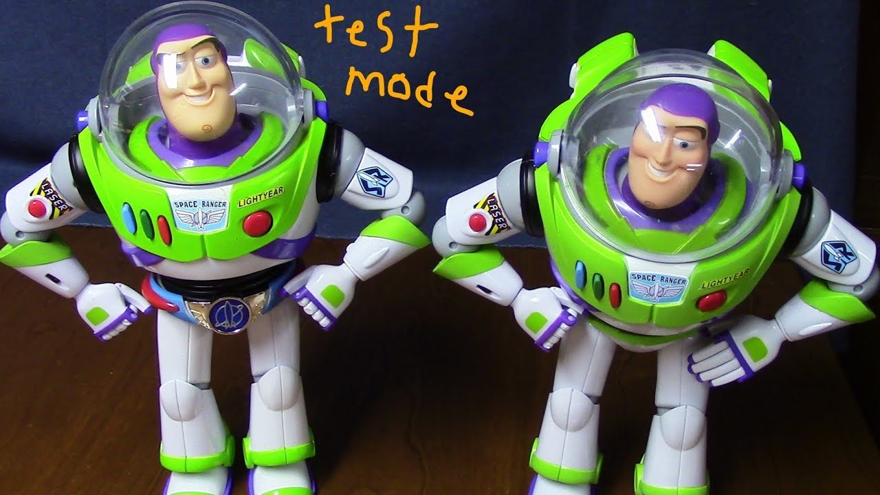 toy story signature collection buzz lightyear test mode - YouTube