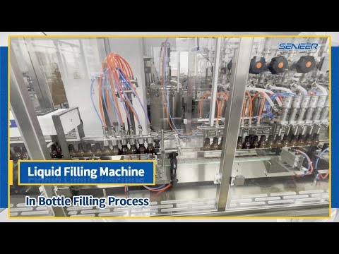 Liquid Filling Machine In Bottle Filling Process | Senieer - YouTube