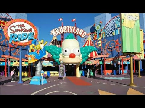 the Simpson's ride Orlando and Hollywood vr 360 headsets on - YouTube