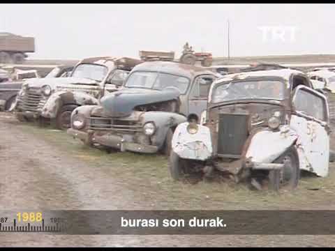 Eski dolmuşlar, dolmuş mezarlığı sene 1988  İstanbul- Old minibuses in Istanbul, minibus cemetery 