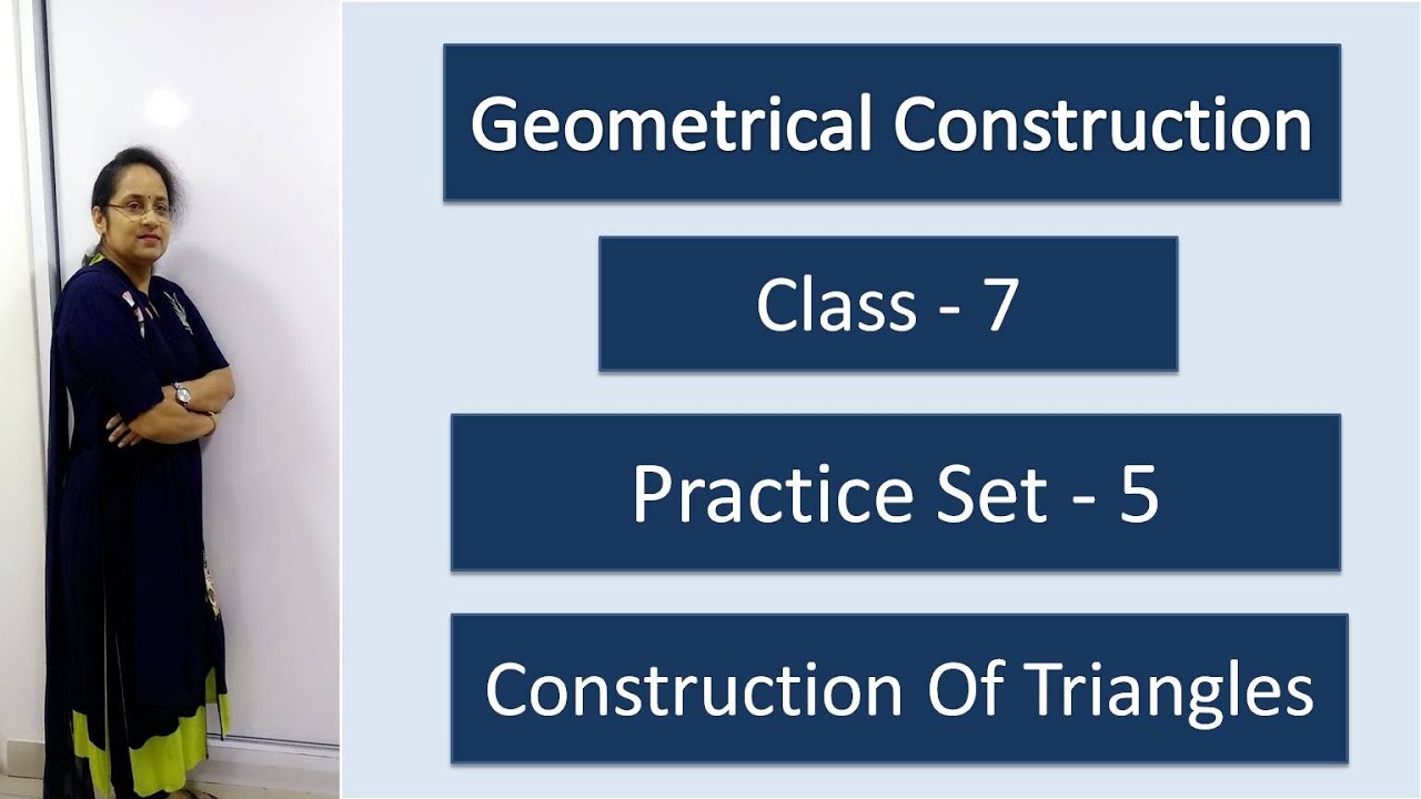 Geometrical Construction#Class 7#Practice set 5#Construction of right ...