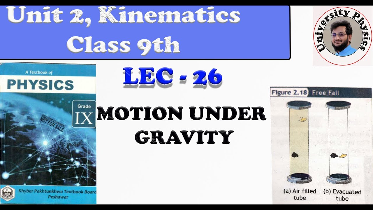Motion under gravity |gravitational acceleration - YouTube