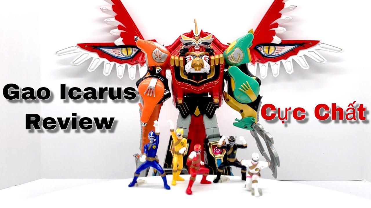 Đập Hộp Gao Icarus Gao Ranger Wild Force Power Rangers - YouTube