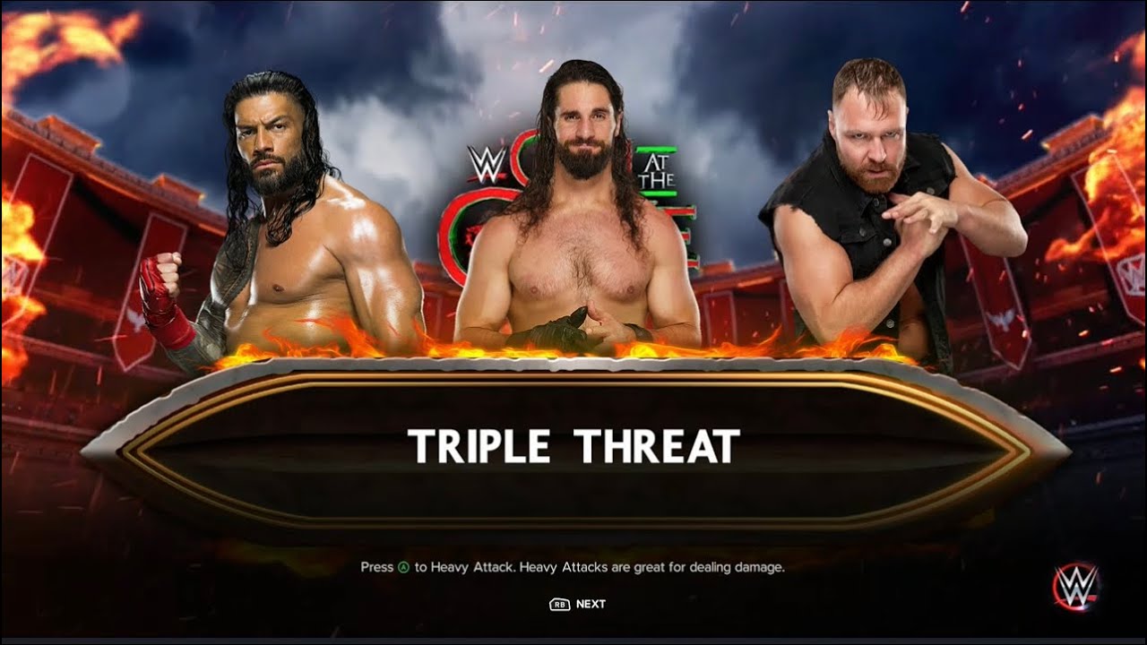 The shield triple threat match, Roman vs Seth vs Jon Moxley!! - YouTube