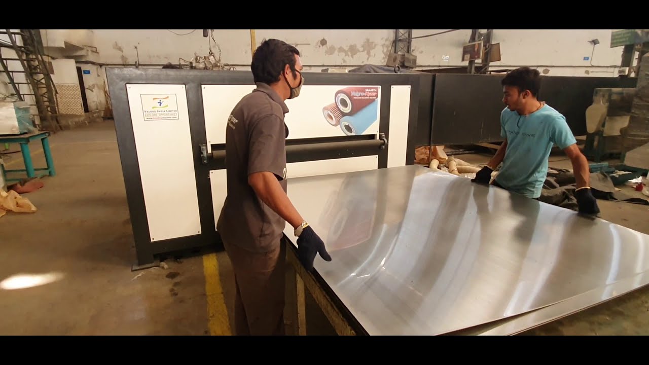 Valgro SP62 Sheet Polishing Scotch-brite Machine - YouTube
