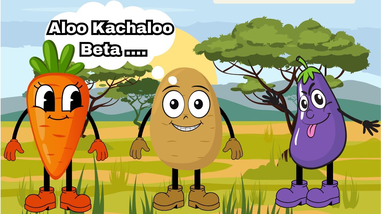 Aloo Kachaloo Beta Kahan Gaye They | Hindi Rhymes for Children | Happy ...