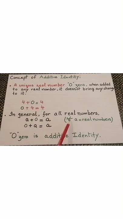 additive identity - YouTube