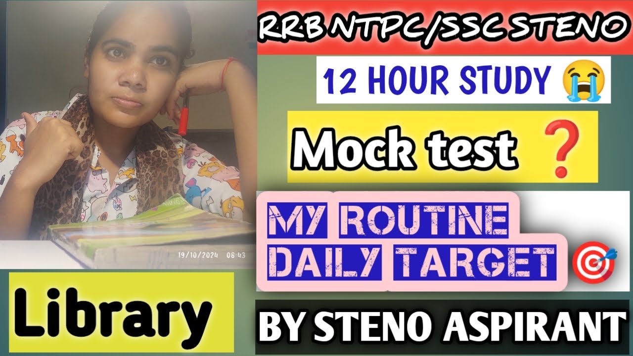 A day in my life||My Daily routine||Ssc steno aspirant ||Study vlog ...