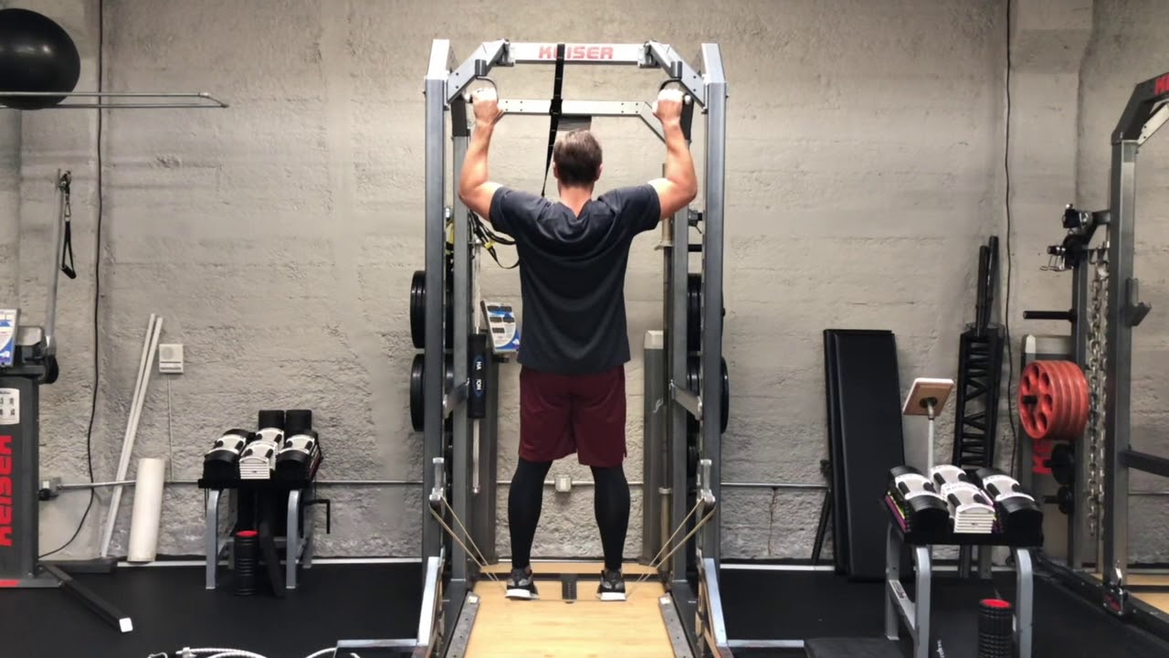 Horizontal Band Assisted Pull Up - Prone Grip - YouTube