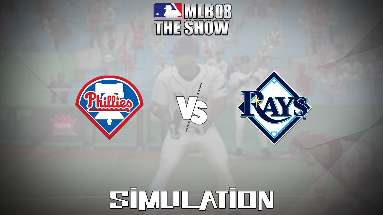 MLB 08: The Show (2008) - Philadelphia Phillies vs Tampa Bay Rays ...