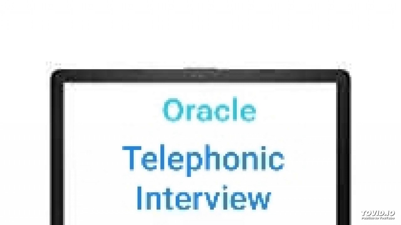 Oracle Telephonic Interview for Java - YouTube