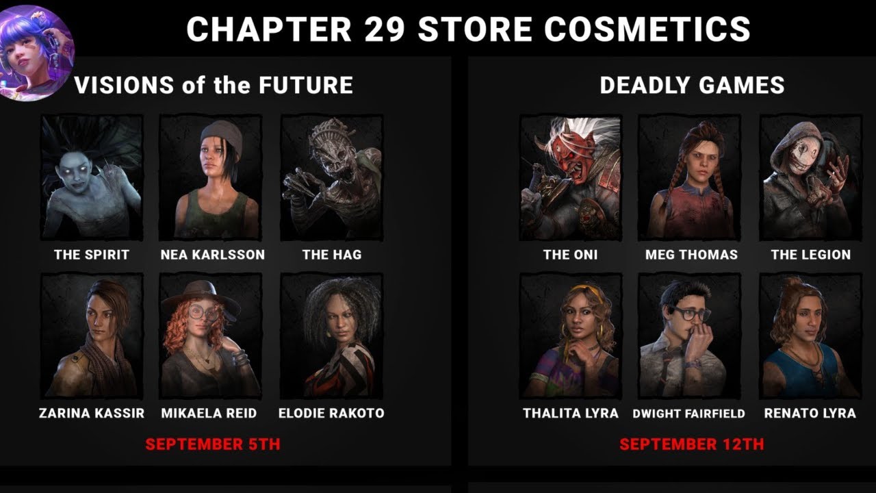DBD Chapter 29 Upcoming Cosmetics Leaked - YouTube