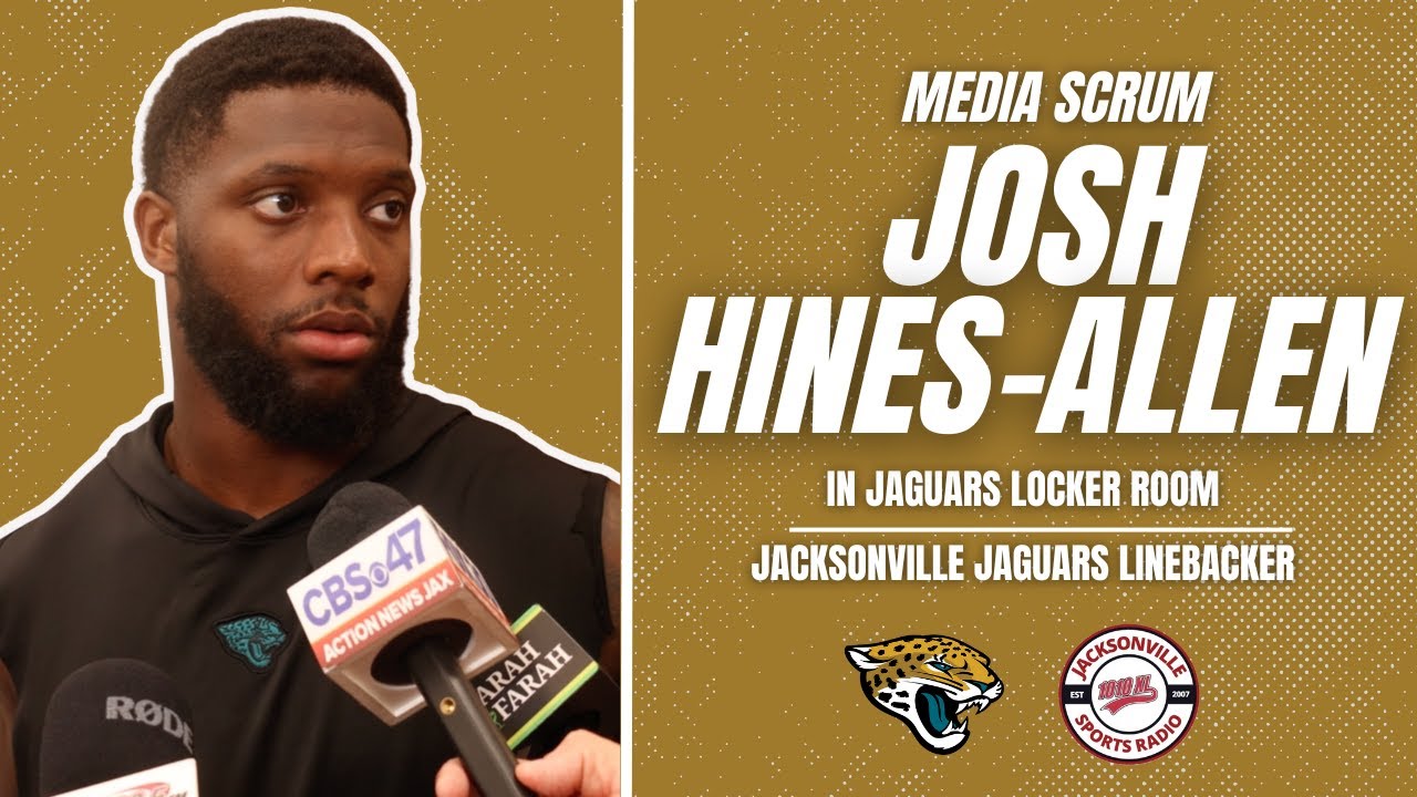 Media Scrum: Josh Hines Allen in Jacksonville Jaguars' Locker Room ...