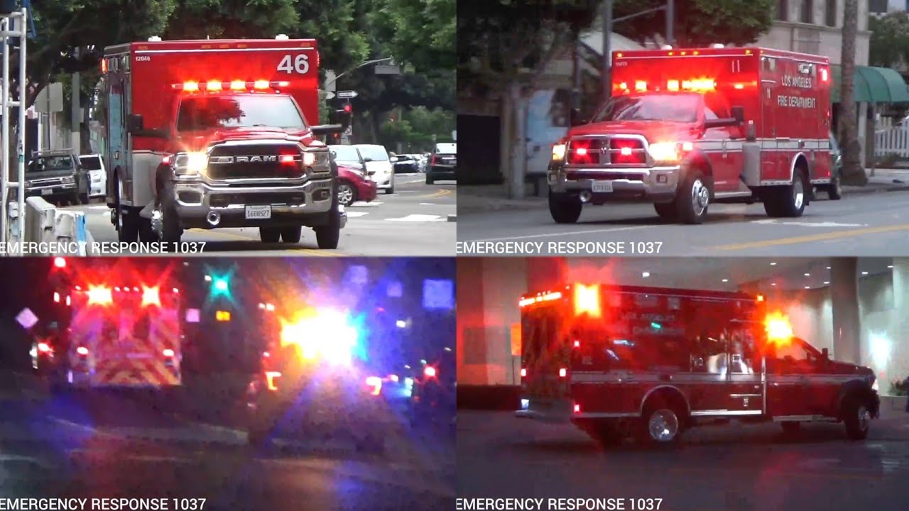 LAFD RA211 RA46 RA 246 RA15 RA26 RA11 RA 257 LAPD RESPONDING CODE 3 ...
