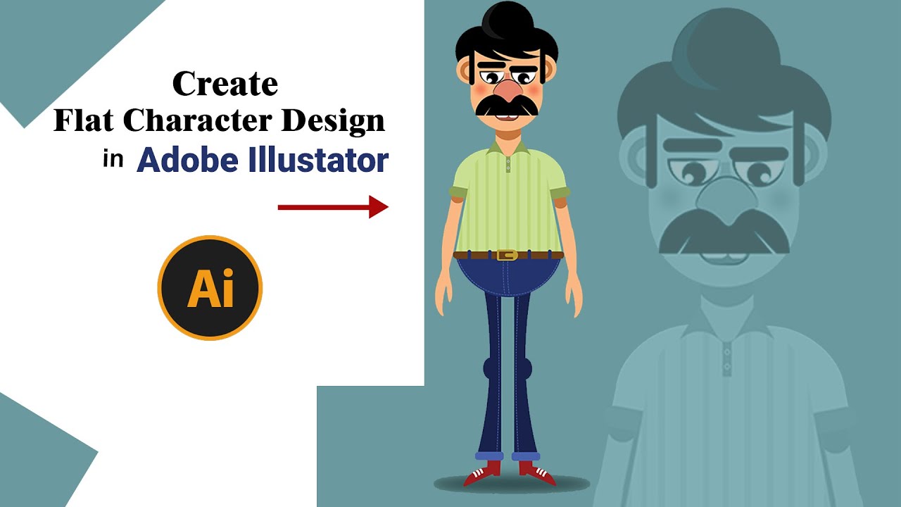How to Create Flat Style Characters in Illustrator || #art # ...