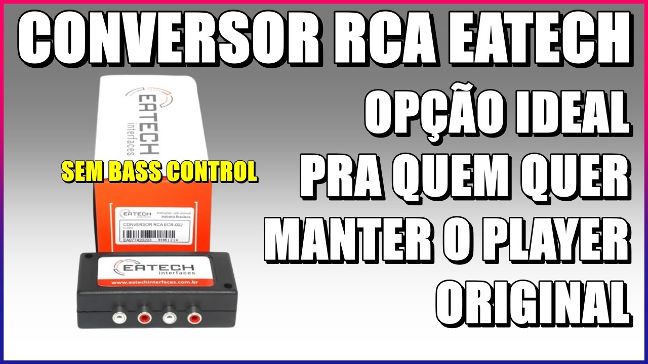 UNBOXING CONVERSOR RCA EATECH SEM BASS CONTROL - YouTube