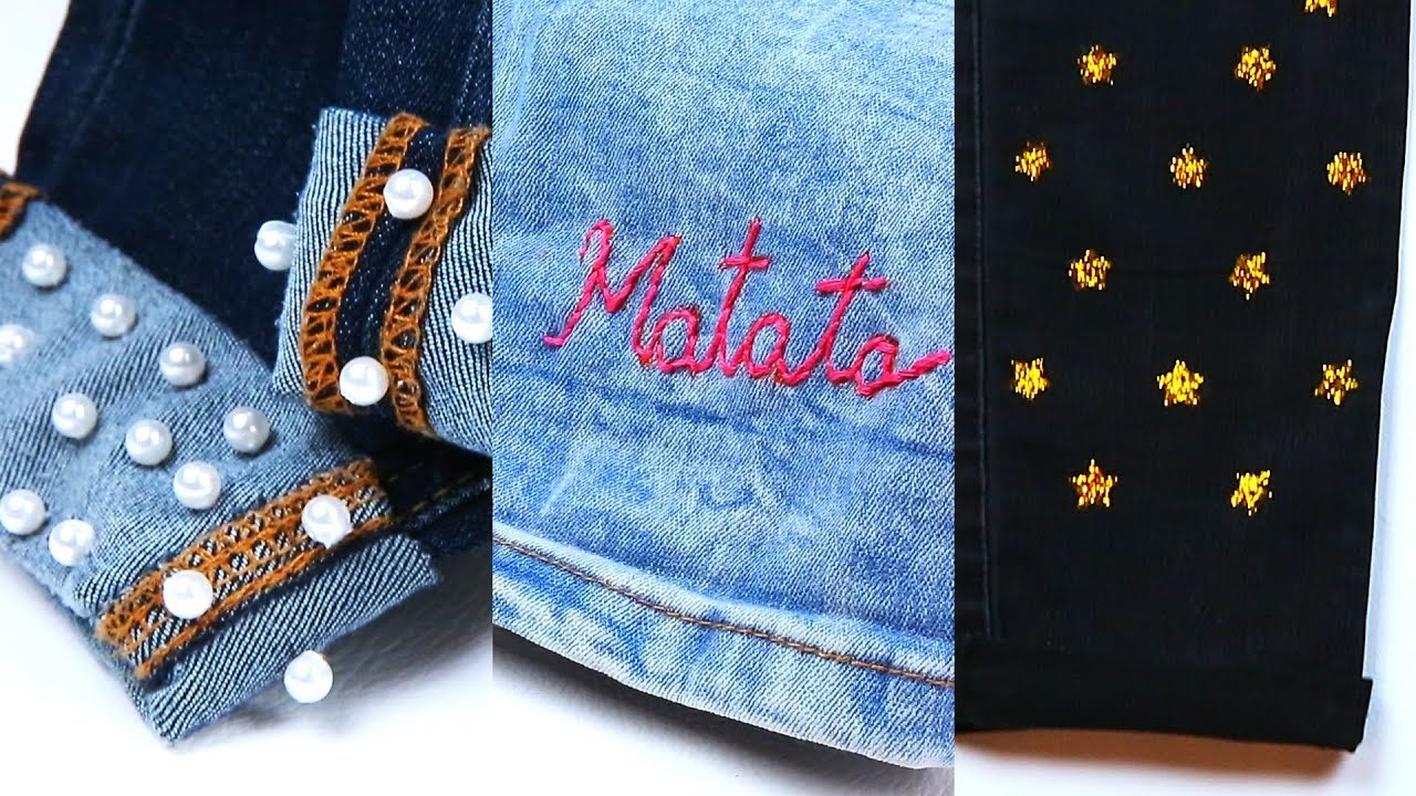3 manières de customiser un jean - YouTube