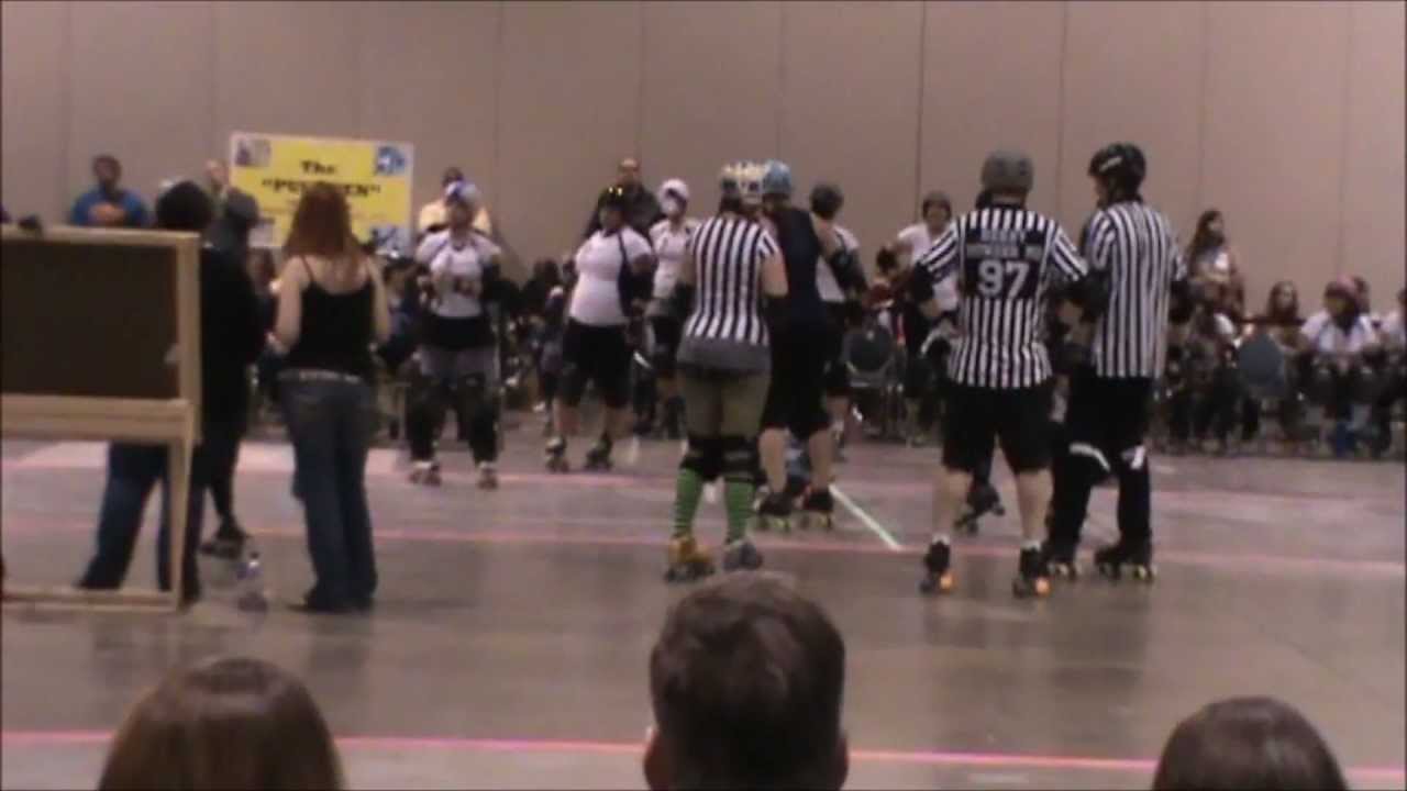 Peoria Push Derby Dames Roller Derby (03-30-13, Bout 2) - YouTube