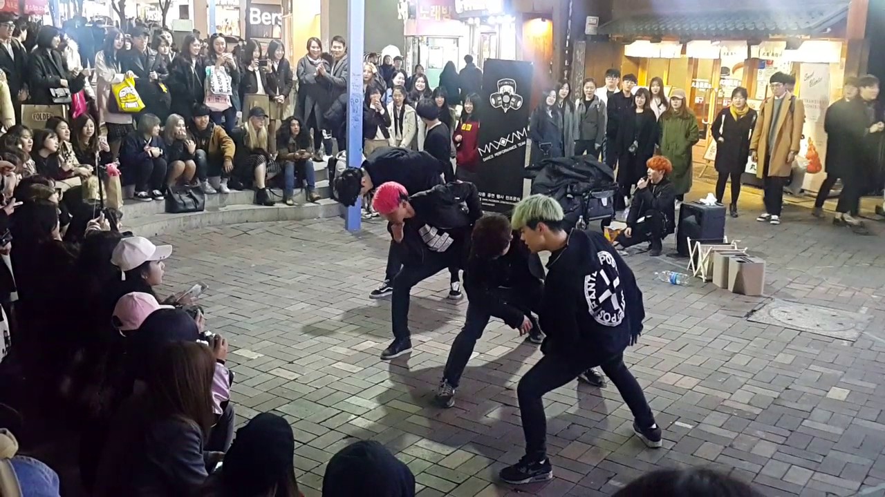 [댄스팀 맥스 Maxxam] Psy 나팔바지 cover 안무 홍대댄스버스킹 20170321화 [Korean Hongdae ...