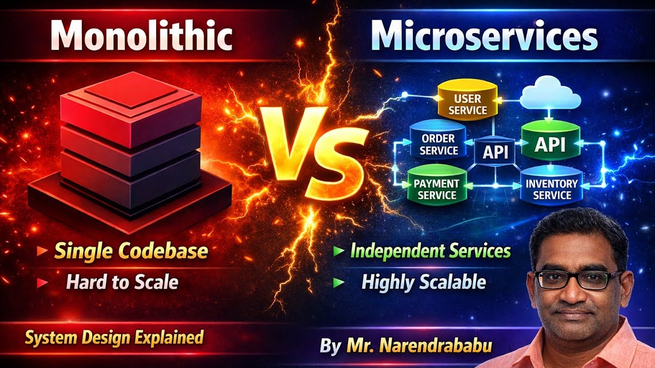 Monolithic vs Microservices Explained | System Design | Mr ...