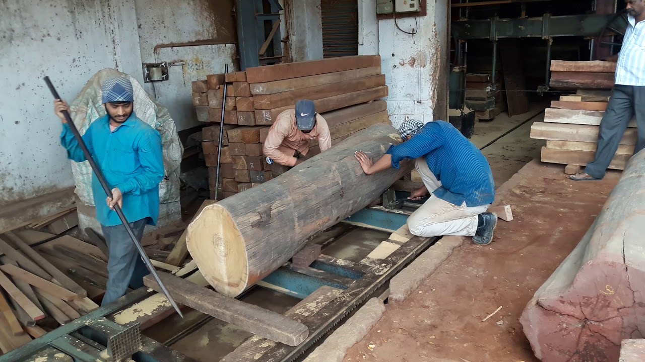 How to make teak wood planks - YouTube