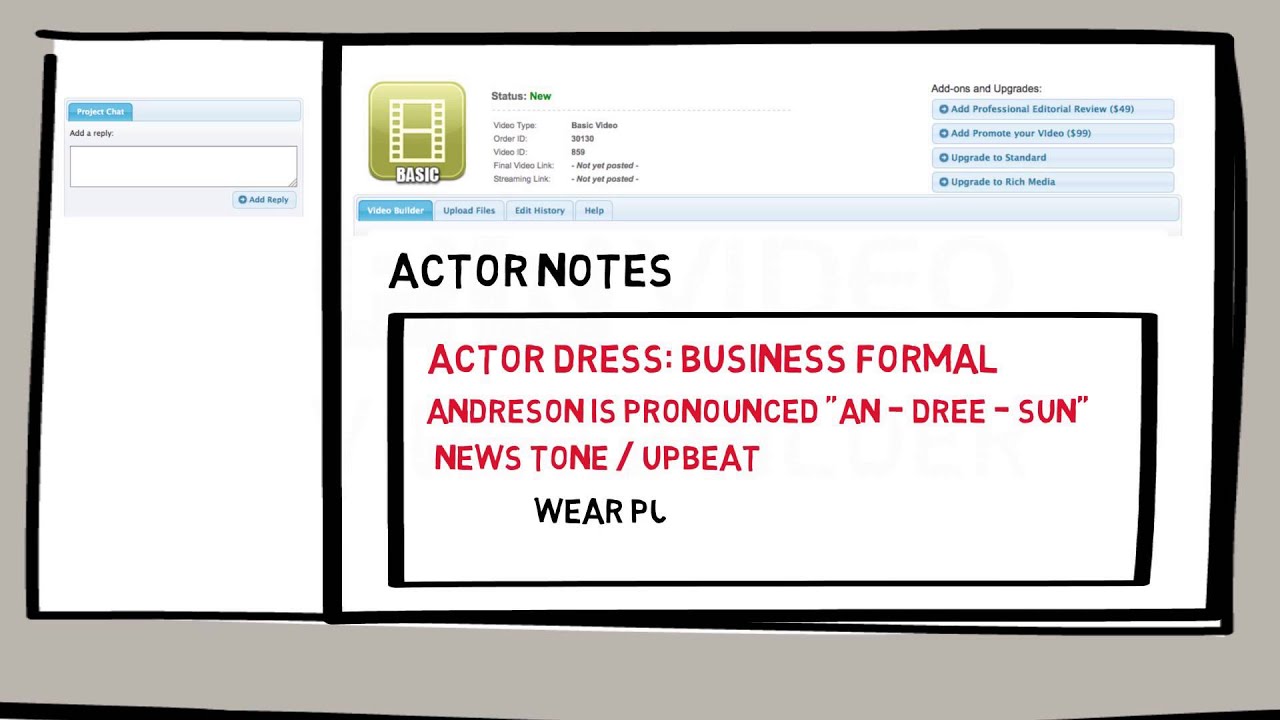 PR Video Builder: Actor Notes - YouTube