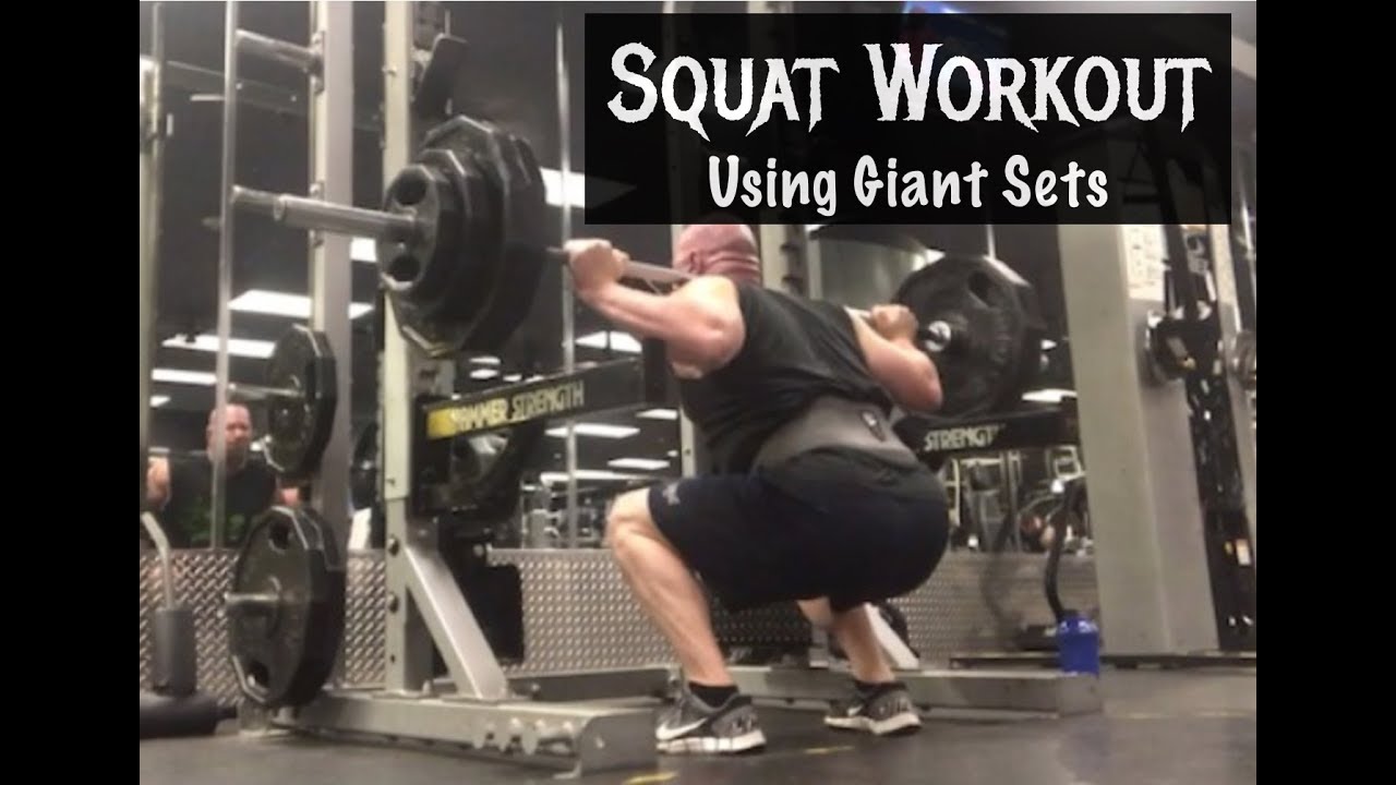 Squat Workout with Giant Sets - YouTube