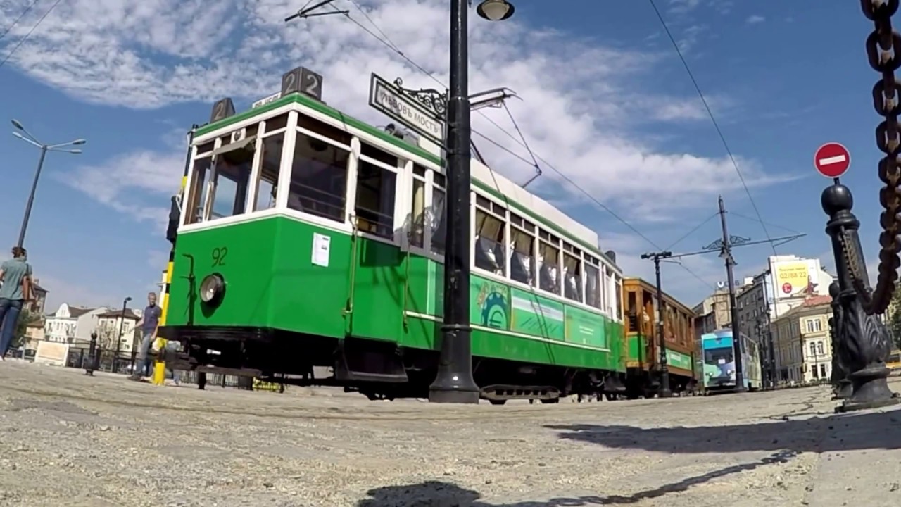 Sofia retro tram - YouTube