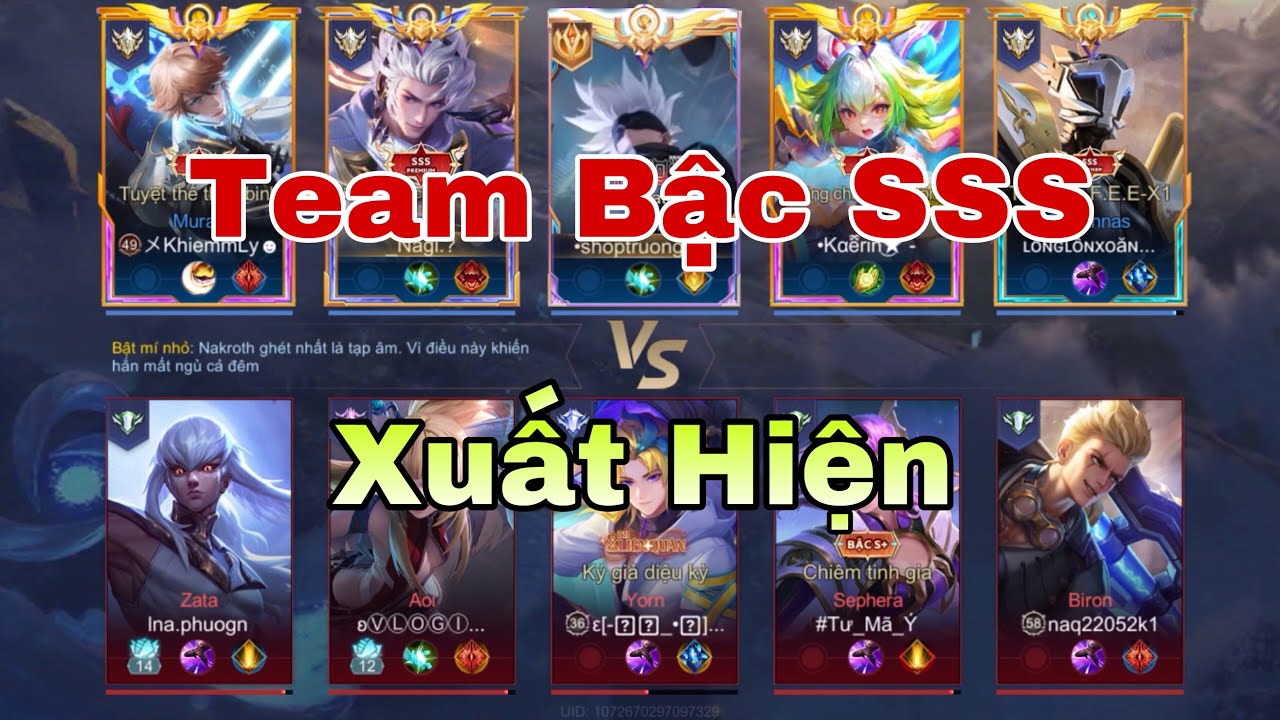 LIÊN QUÂN : Team Bậc SSS Bất Ngờ Xuất Hiện Khiến Đội Bạn Phải Tha Thiết ...