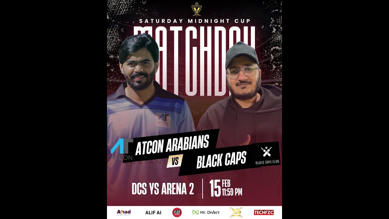 ATCON ARABIANS vs Black Caps Club - YouTube