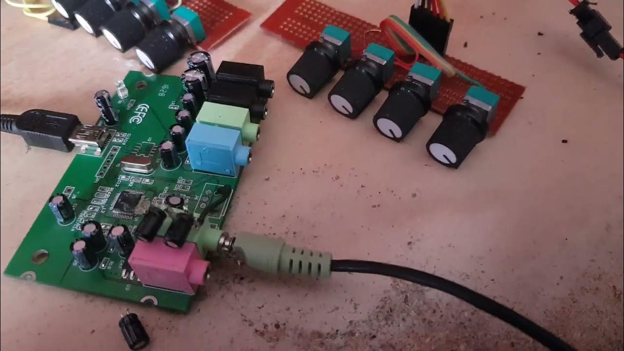 modif carte son CM6206 puce C Media - YouTube