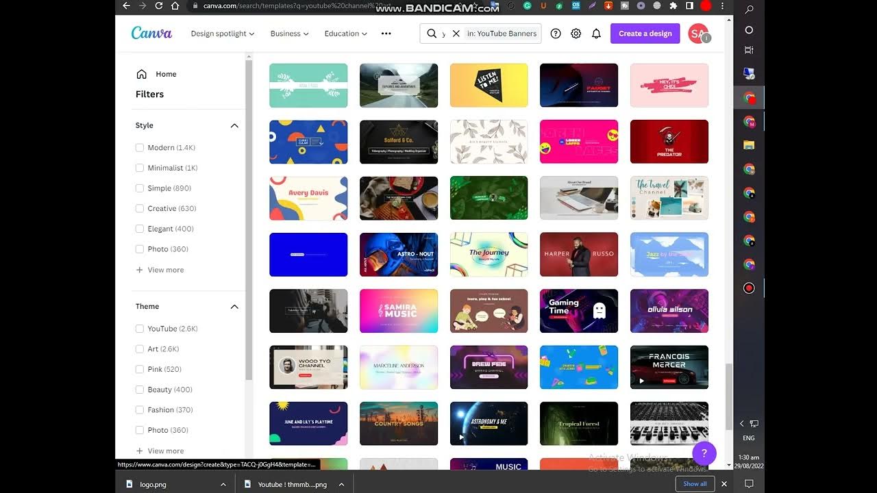 How To make Youtube Channel Art Using Canva 2022 - YouTube