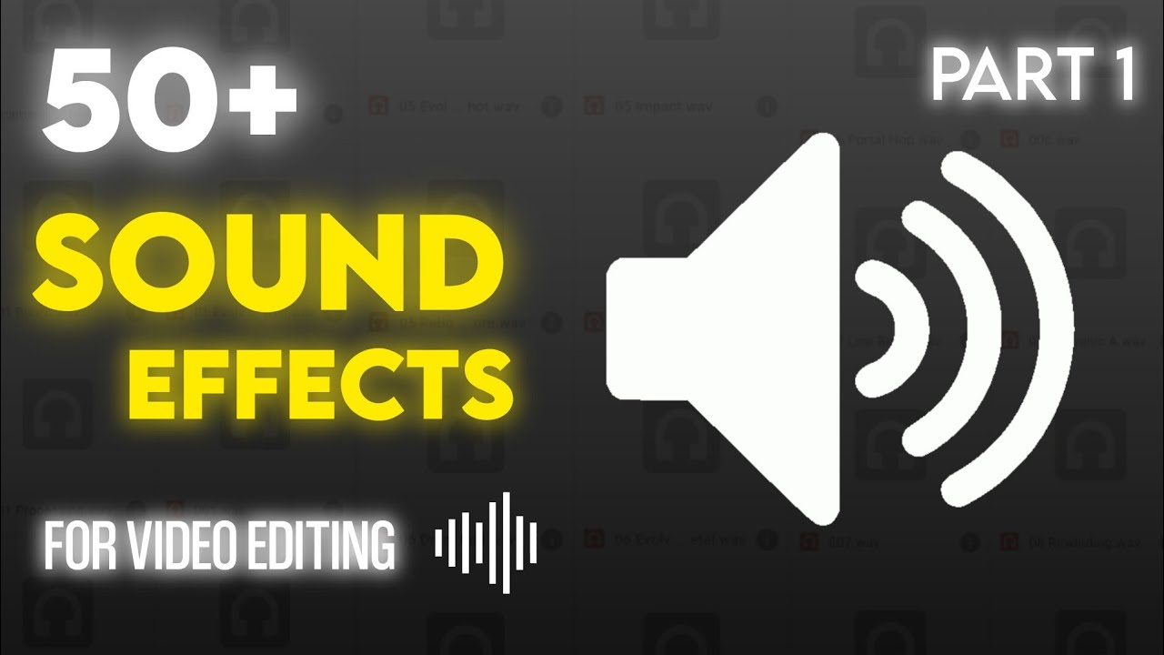 Popular Sound Effects for Video Editing 🔥| SFX PACK 👑|@SwordzEdit - YouTube